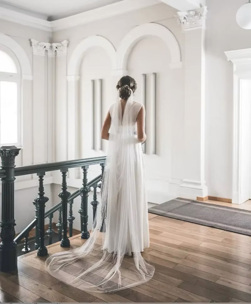 Draped 'Hair' Veil – Becci's Bridal Designs